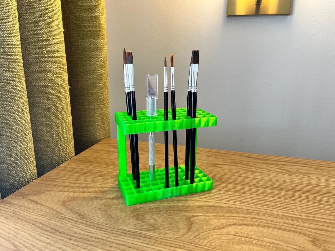 Paintbrush Holder – Minimalist – 48 Slots (10mm X 10mm), STL 3D Printer ...