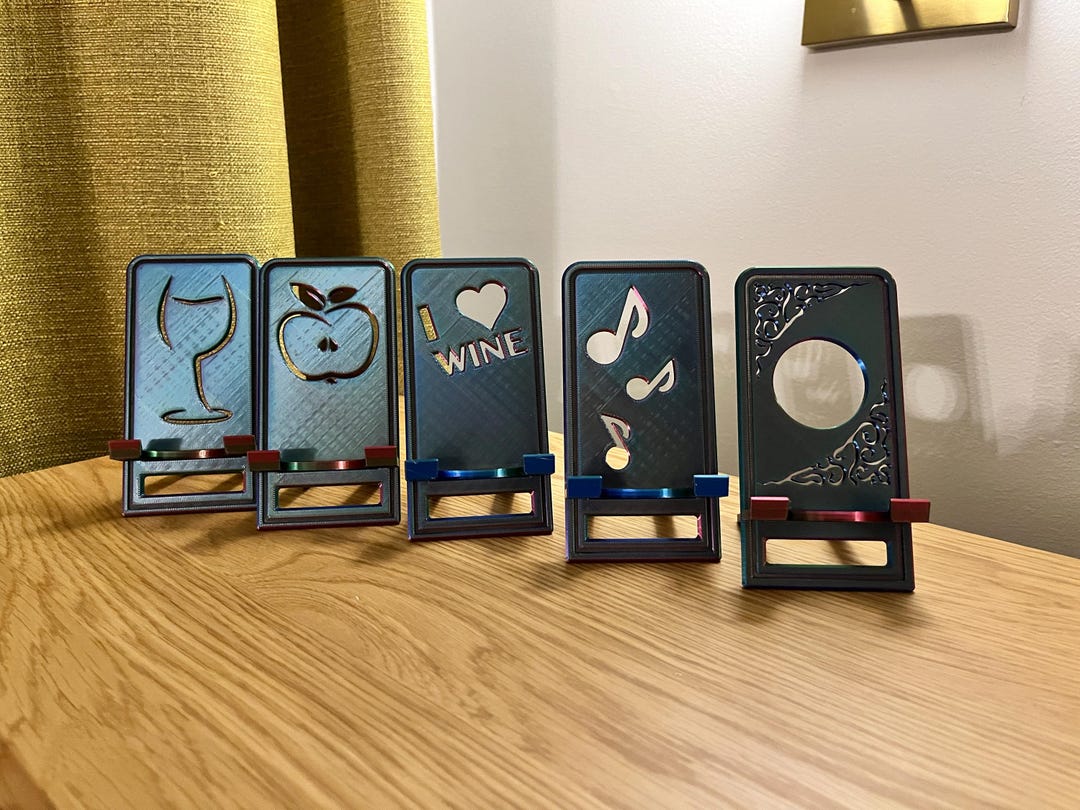 Phone Stand Set STL Files for Sleek and Functional Designs, 3D ...