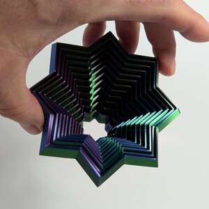 Fractal Star Fidget Toy - 3D Printable STL File - Stress Relief and ...