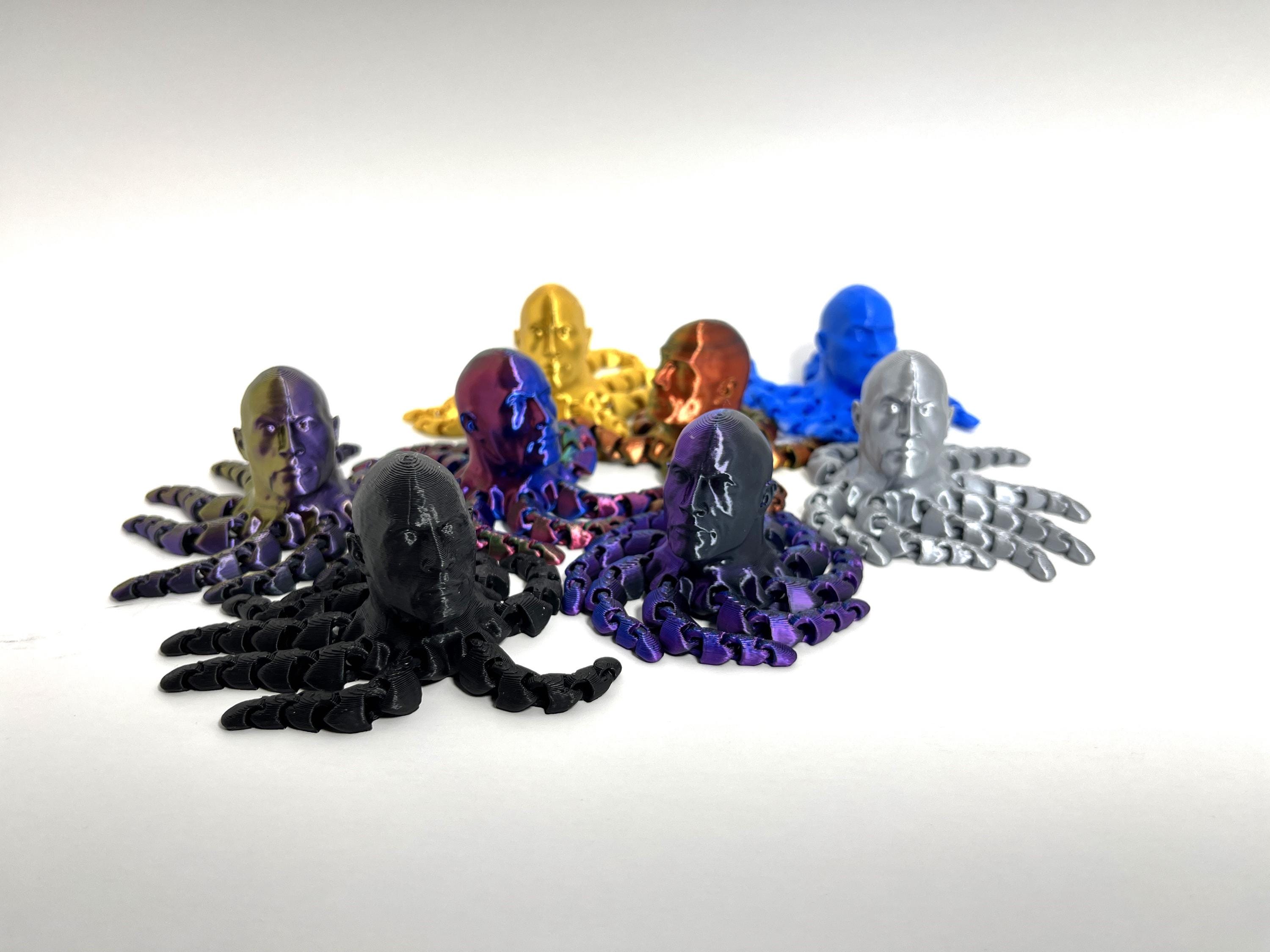 Rocktopus Fidget Toy | Dwayne the Rock Johnson Fidget Toy | Octopus ...