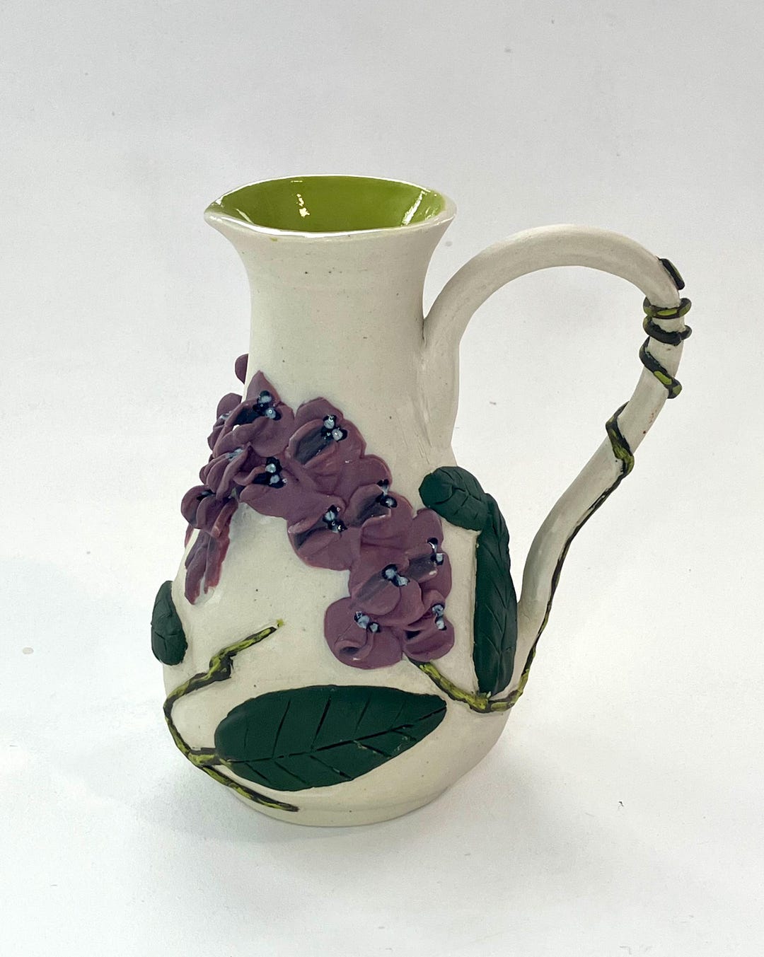 Australian Happy Wanderer Vine Flower Ceramic Vase Jug Handmade - Etsy