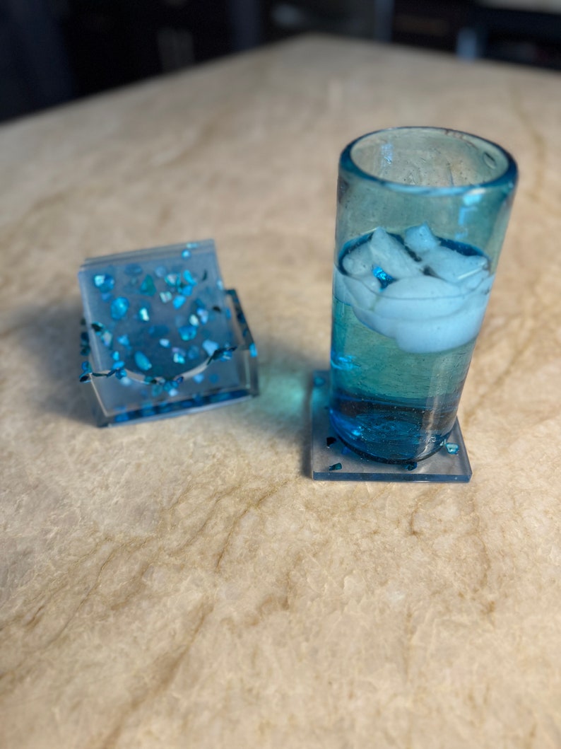 Ocean Themed Epoxy Coasters - Etsy