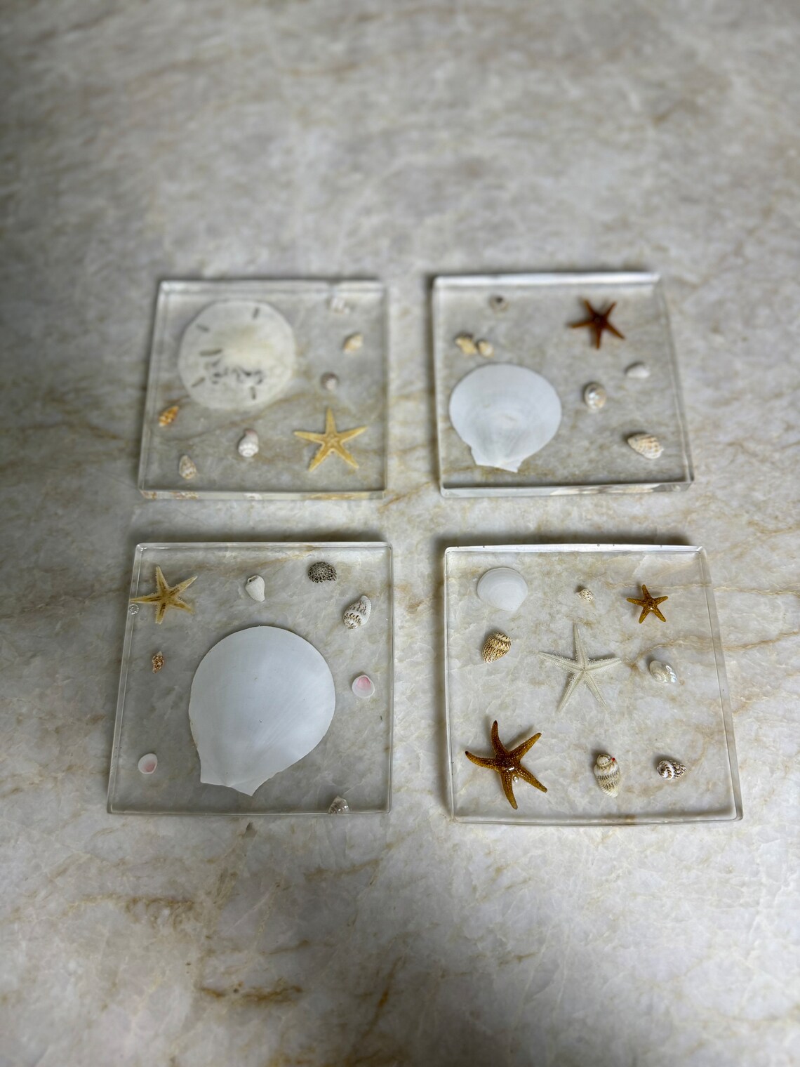 Ocean Themed Epoxy Coasters - Etsy