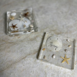 Ocean Themed Epoxy Coasters - Etsy