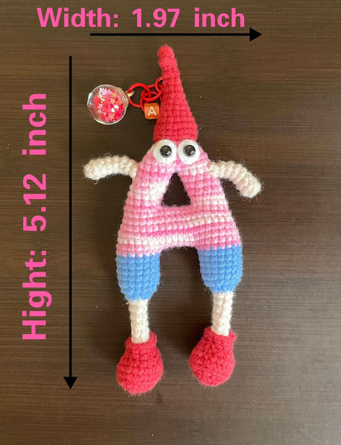 Handmade Crochet Alphabet, Amigurumi Alphabet Keychain or Bag Charms - Etsy