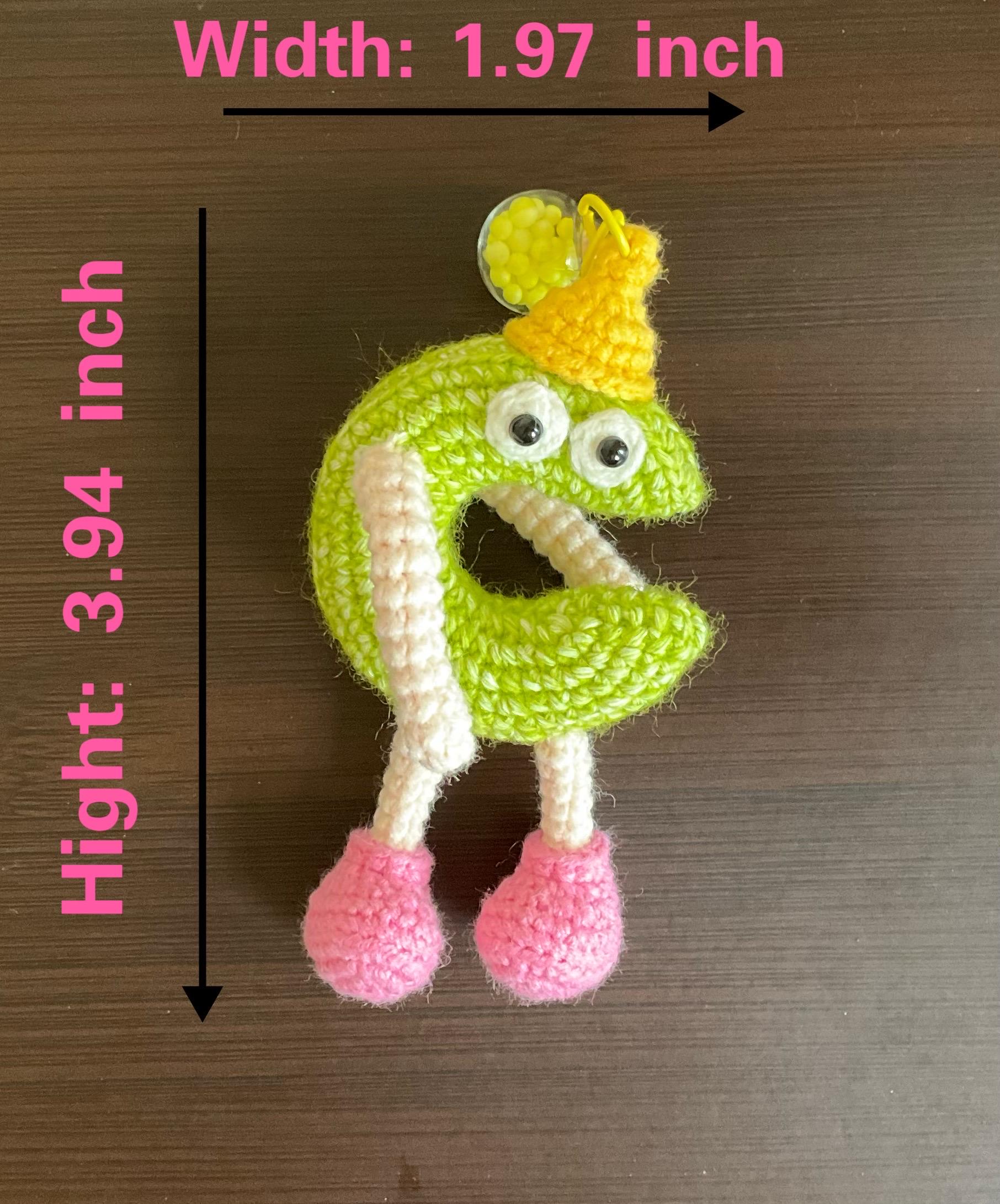 Handmade Crochet Alphabet, Amigurumi Alphabet Keychain or Bag Charms - Etsy