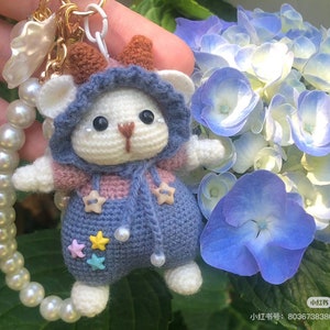 Handmade Crochet Rabbit, Amigurumi Rabbit Keychain or Bag Charms - Etsy