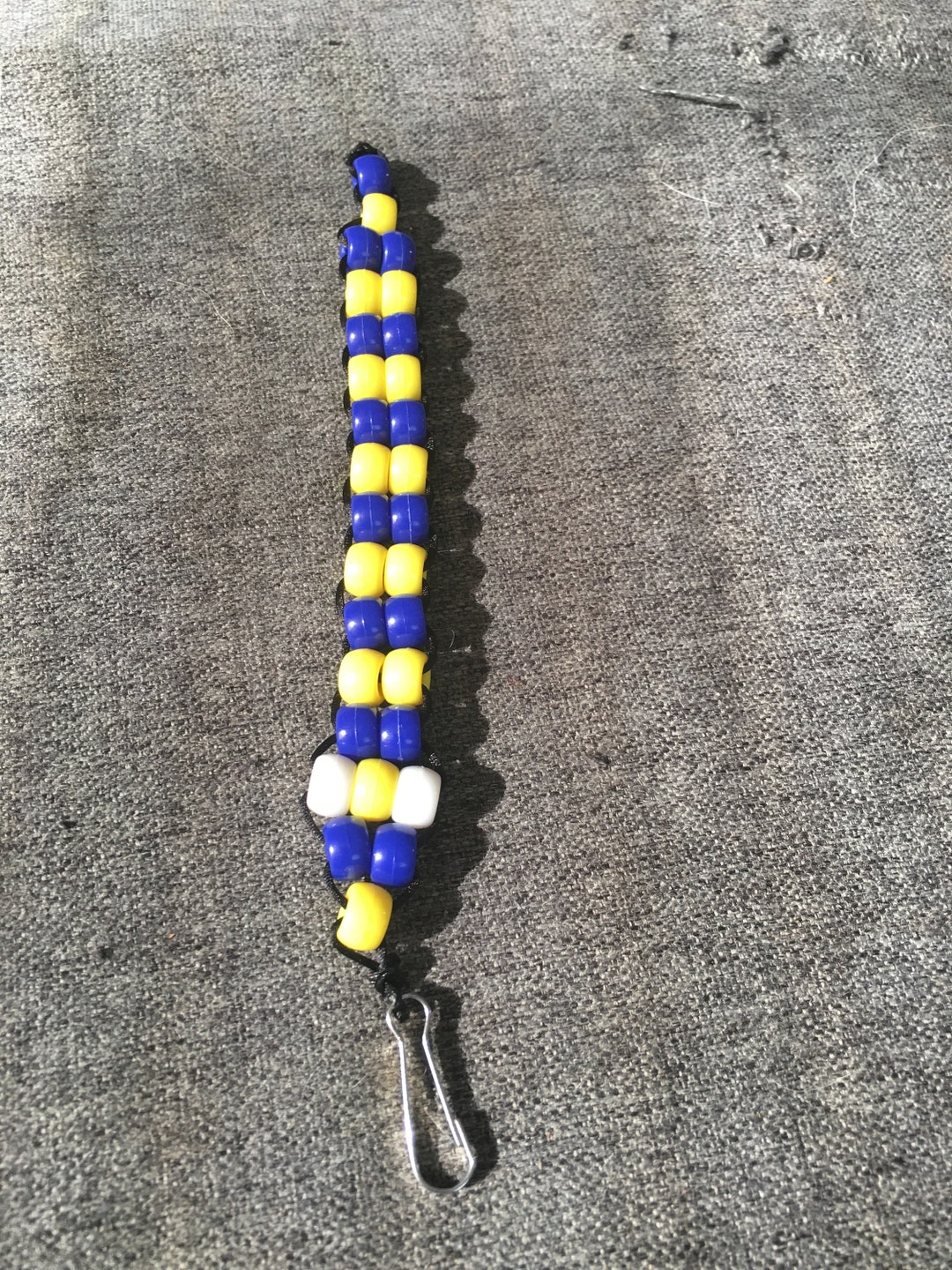 Blue and Yellow Pony Bead Snake - Etsy
