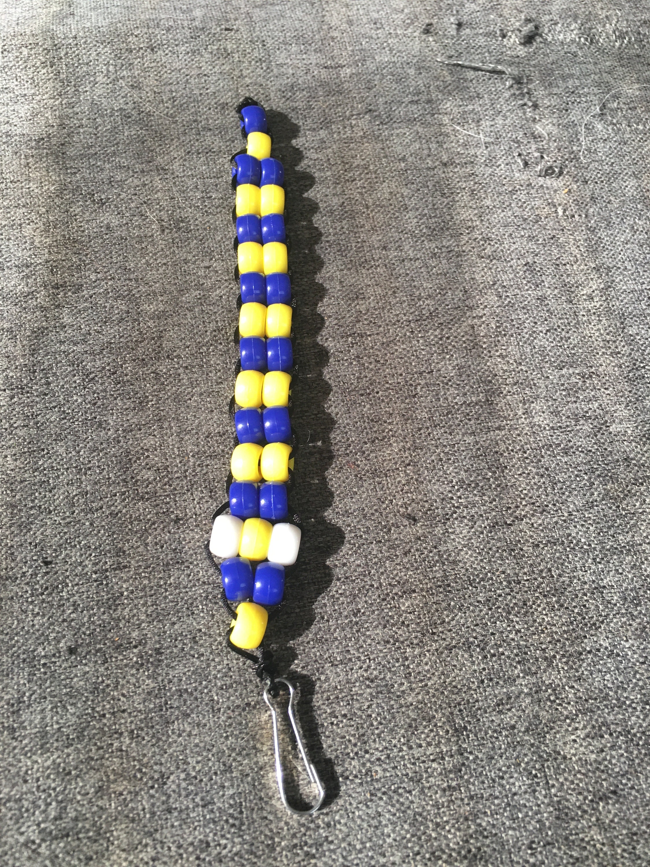 Blue and Yellow Pony Bead Snake - Etsy