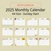 Botanical Beauty: 2025 Printable Monthly Calendar Featuring Seasonal ...