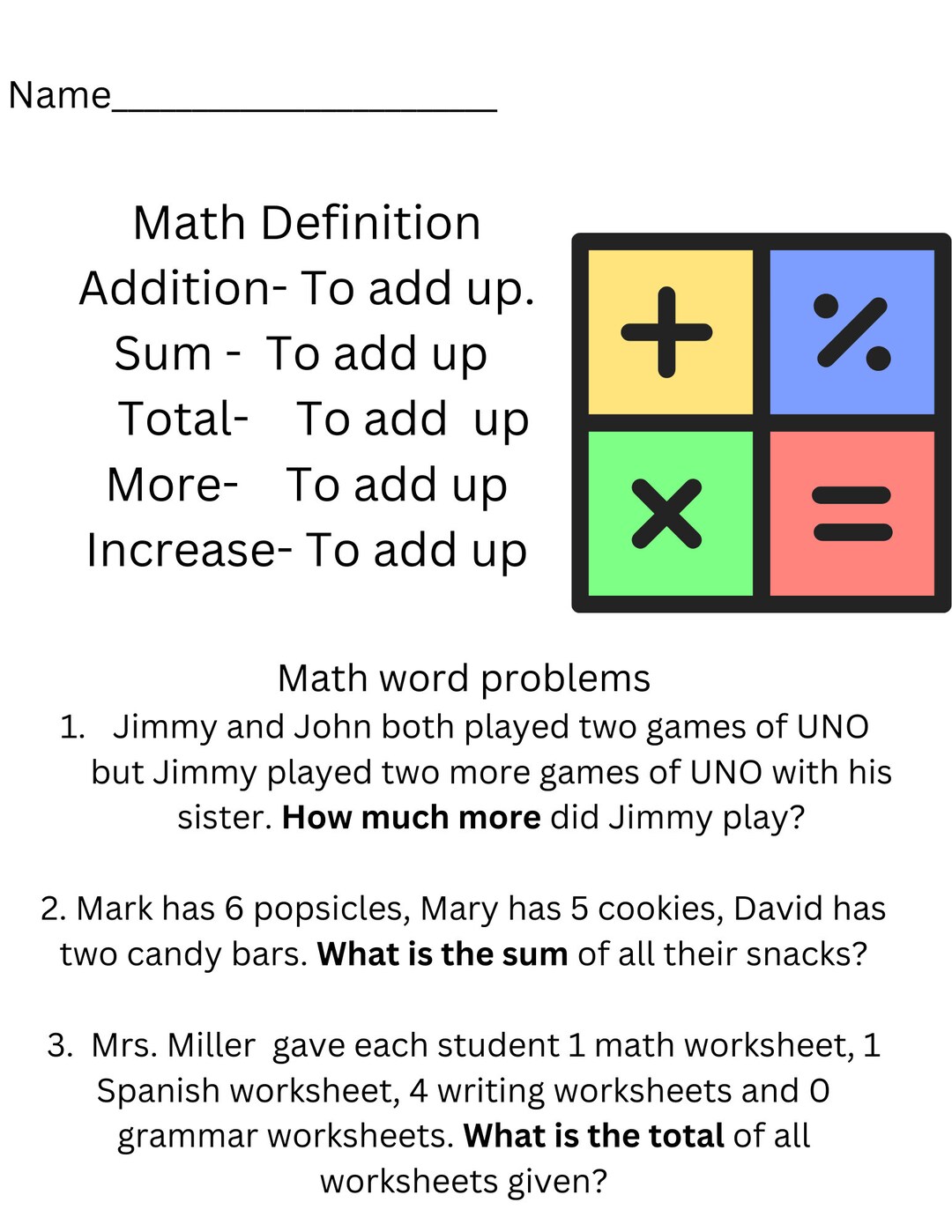 Learning Math Signs - Etsy