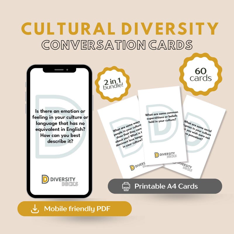 Tarjetas multiculturales - Etsy México