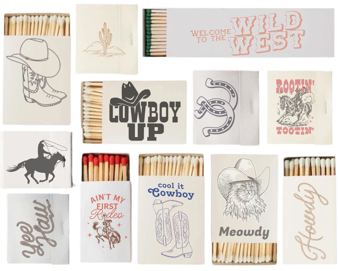Western Matchbox Digital Print - Etsy