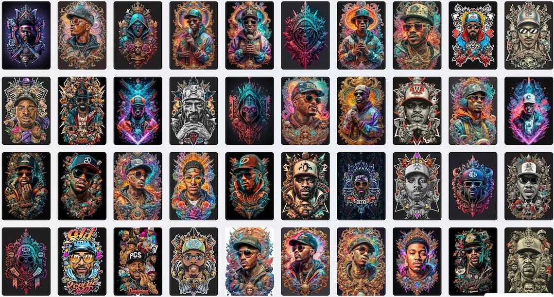 700+ Hip Hop Gangsta Rappers T-shirt Designs & Logos | Special Edition ...