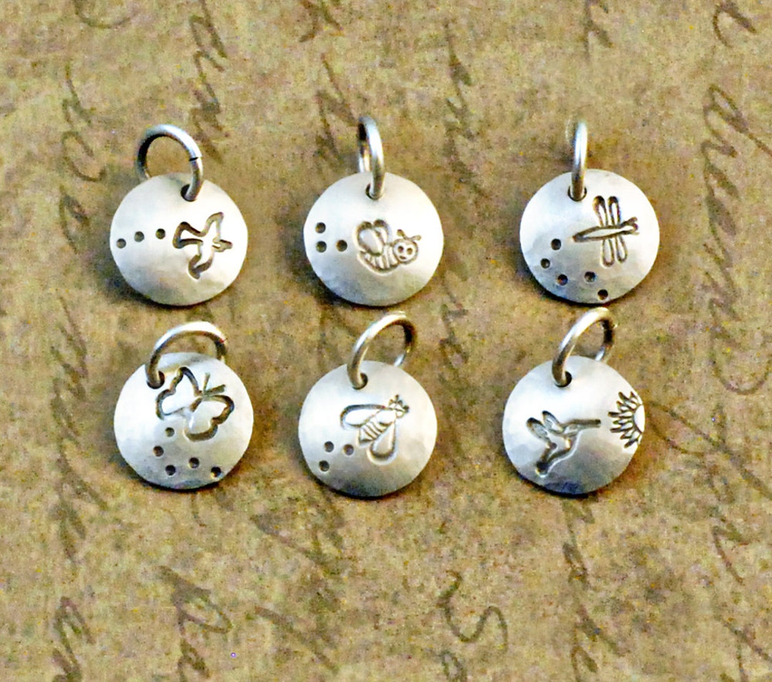 3/8 Inch Sterling Silver Disk, Disc, Round, Charm, Add On, Small Dainty ...