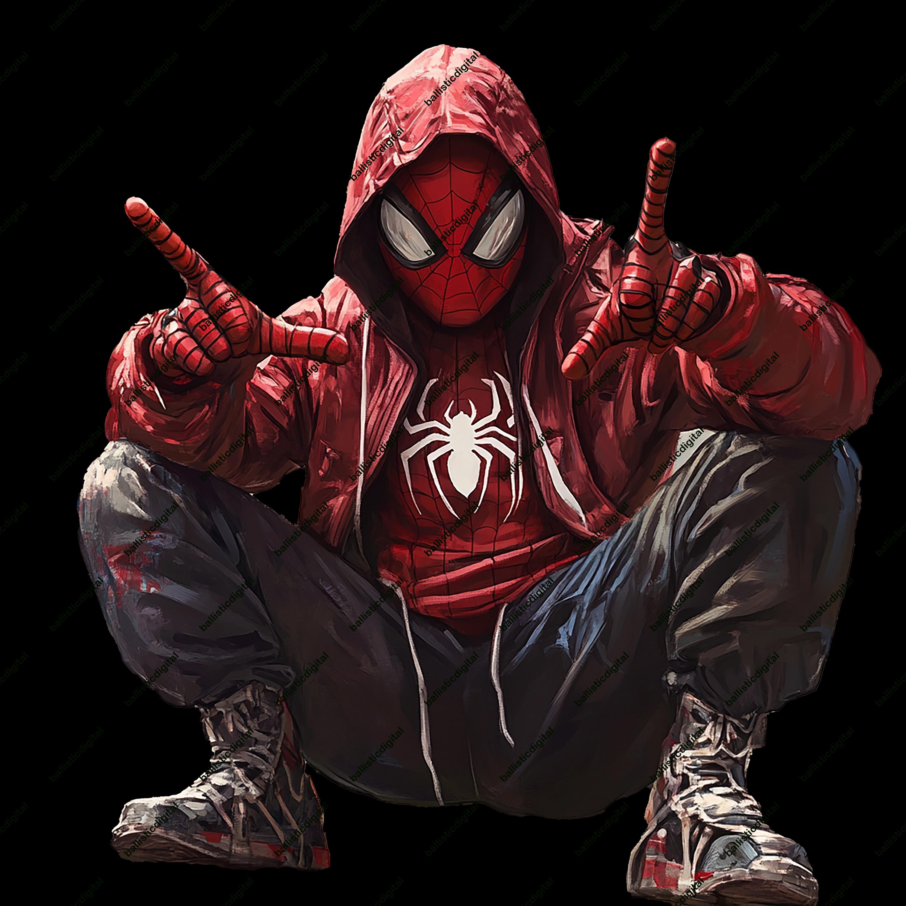 Dtf Halftone Spiderman, Three Files, One Halftone Has Background ...