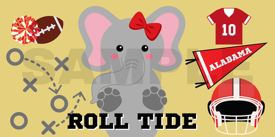 Alabama Banner Hand Painted - Etsy
