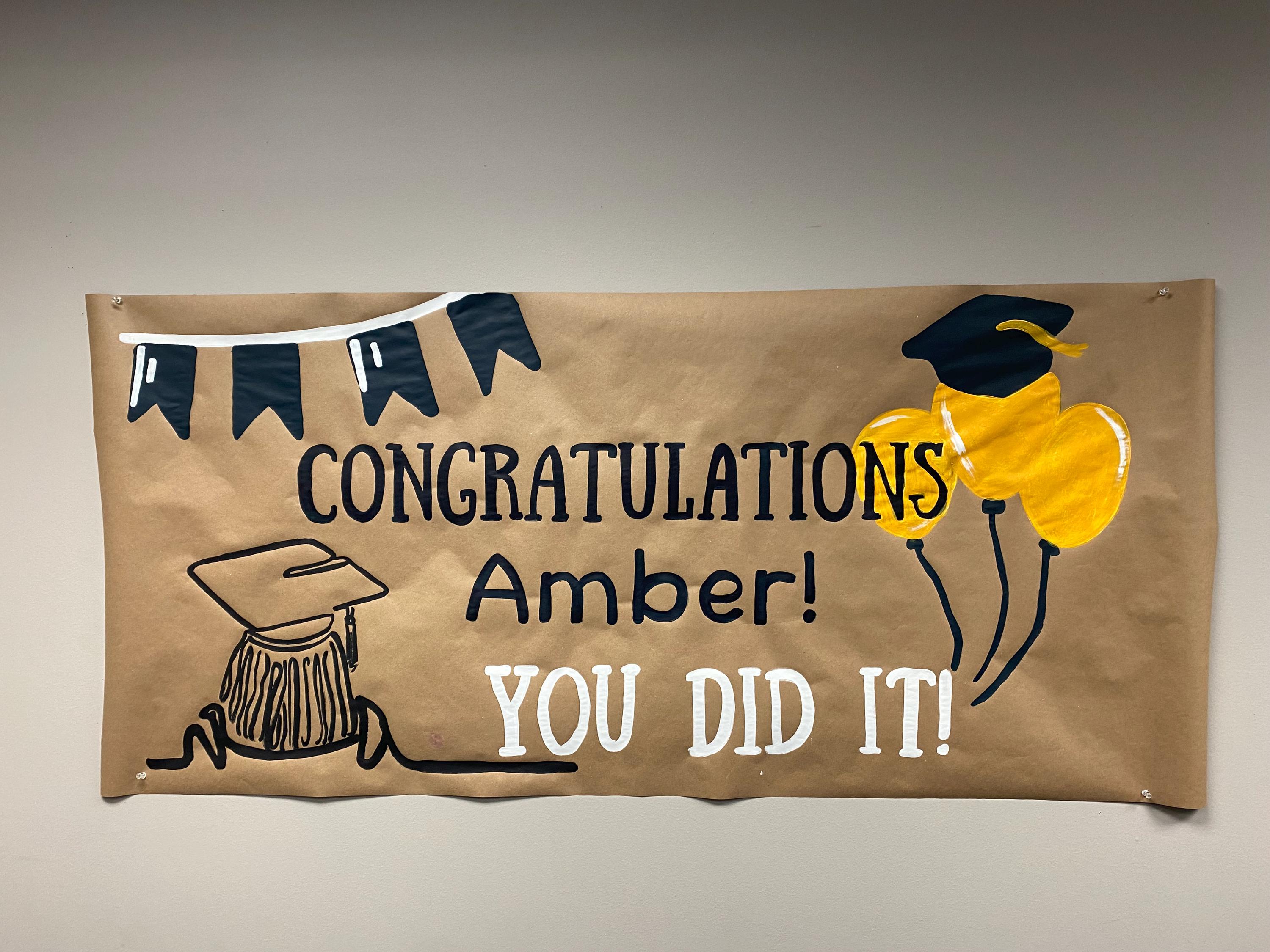 Graduation Hand Painted Banner - Etsy