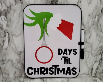 Grinch Inspired Christmas Countdown - Etsy