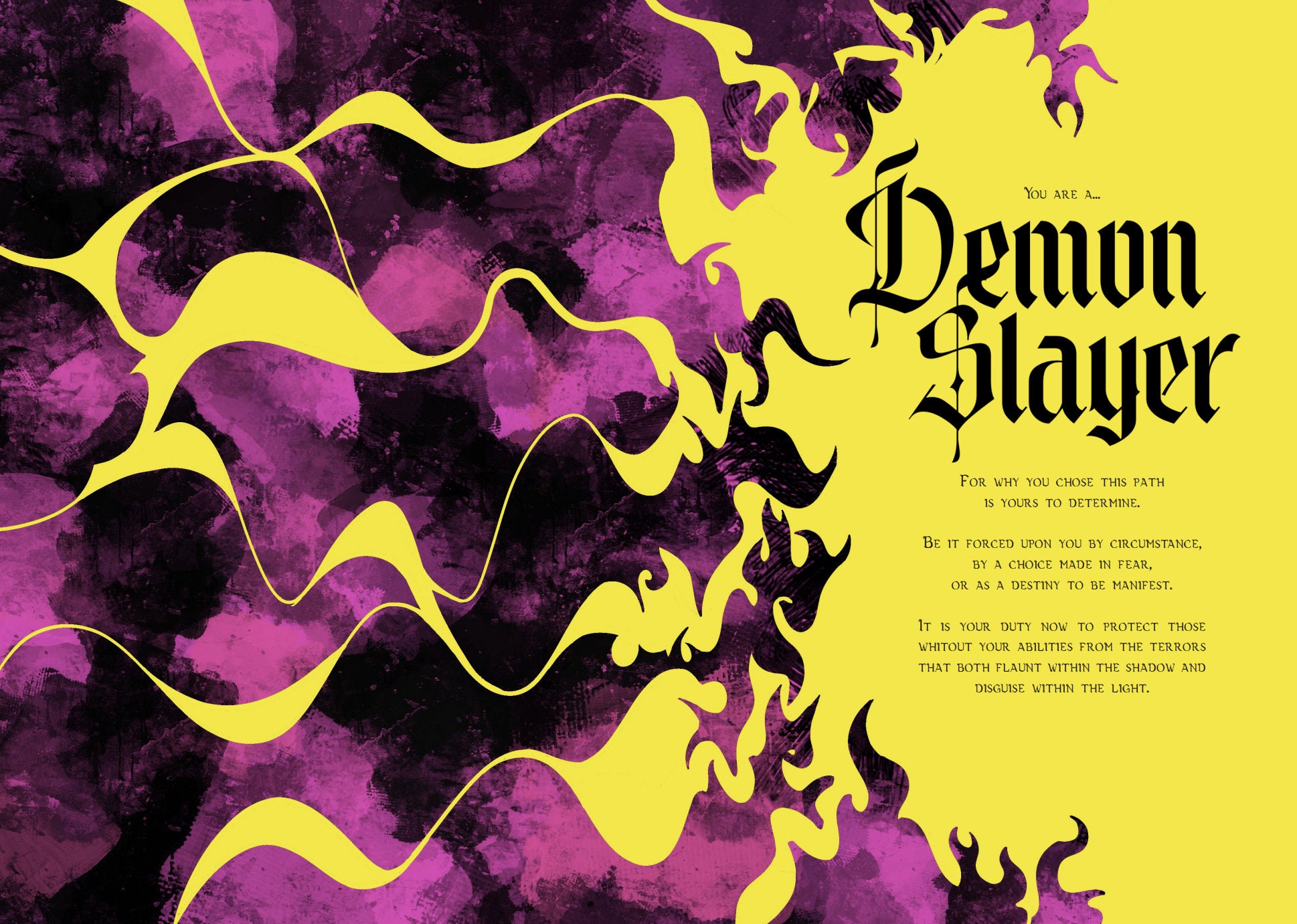 Demon Slayer | A Mork Borg Supplement | Physical - Etsy