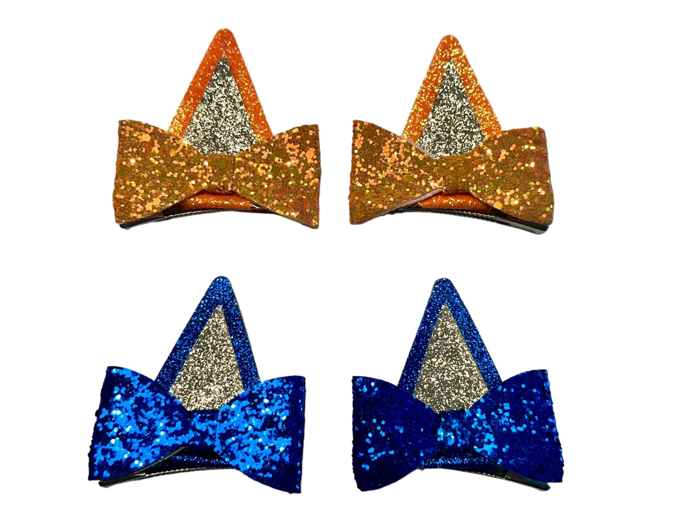 Bluey Inspired Dog Ear Hair Clips Bingo in Bluey or Bingo Hair Bow Set ...