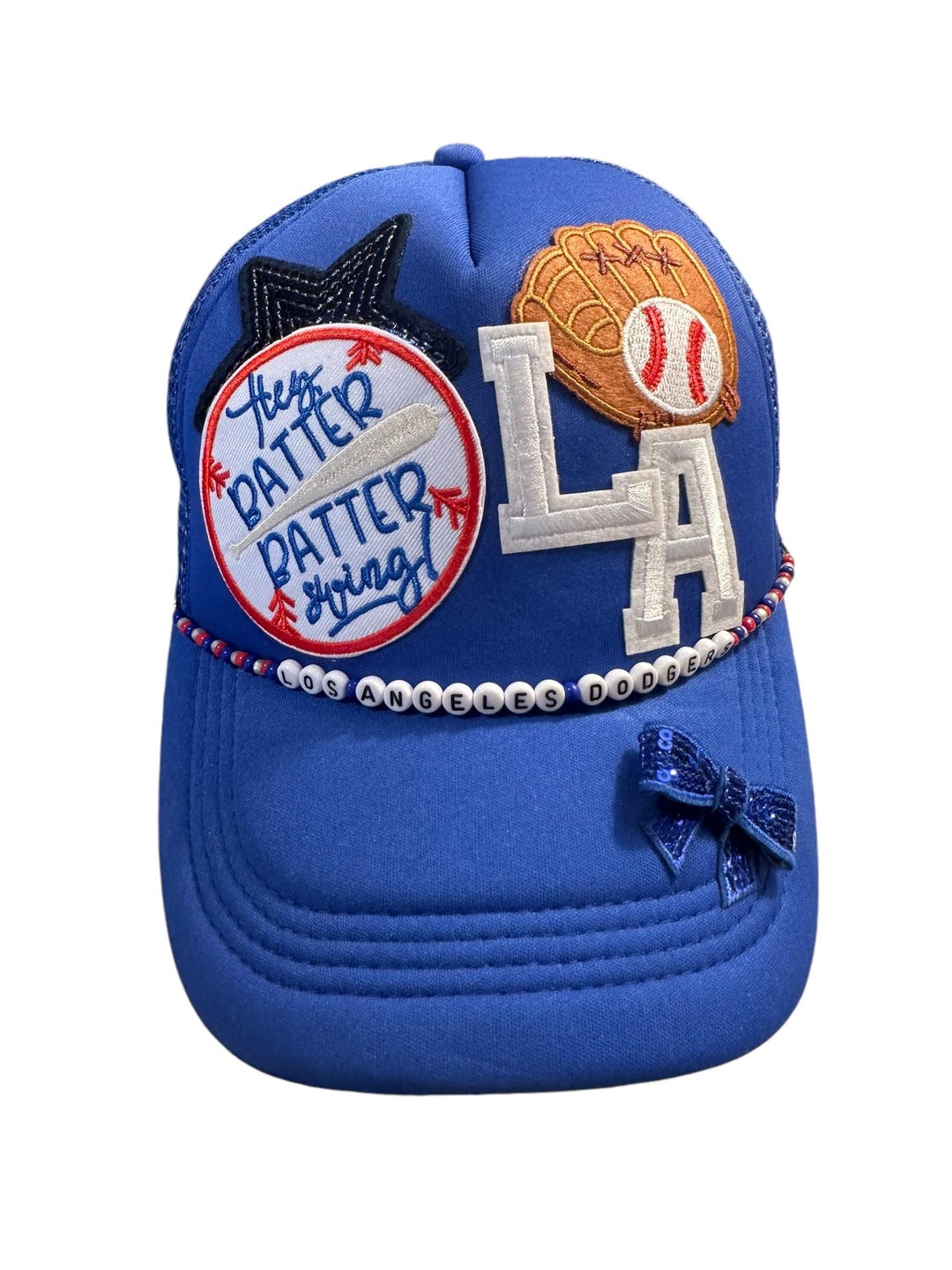 Los Angeles Gameday Trucker Hat, LA Baseball Patch Hat, Hey Batter ...