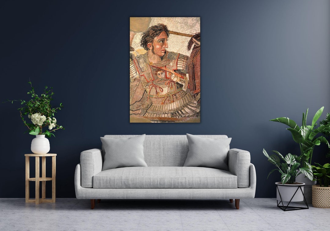 Battle of Issus Mosaic Canvas Wal Art, Alexander the Great Poster ...