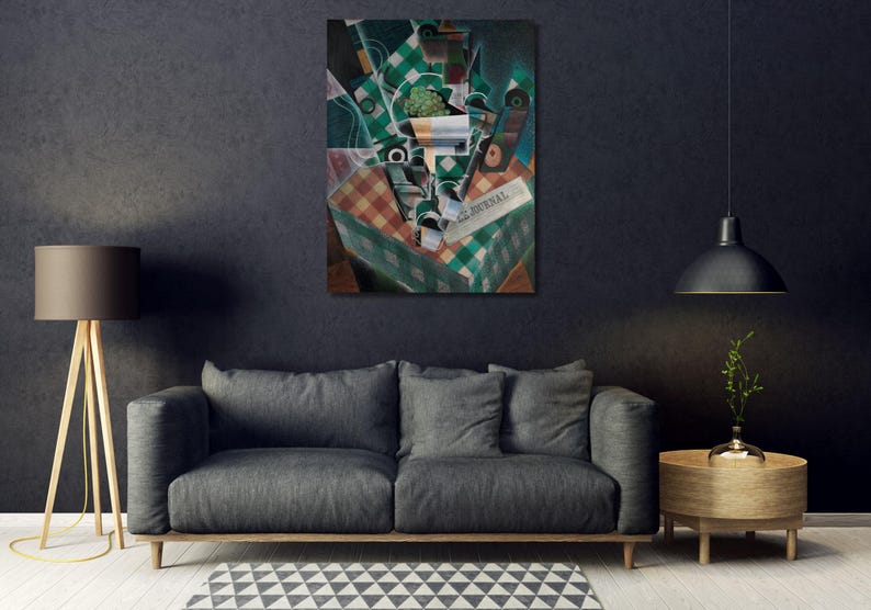Cubist Still Life With Grapes Print, Juan Gris Style Wall Art - Etsy