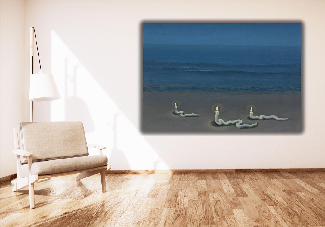 René Magritte Meditation (1937) Canvas Poster Wall Art,rene Magritte ...