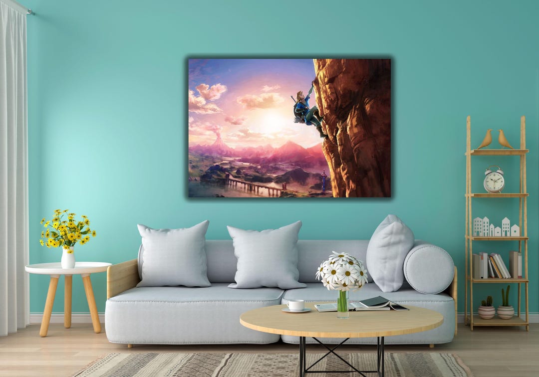 The Legend of Zelda Canvas Wall Art Print,legend of Zelda Poster, Zelda ...