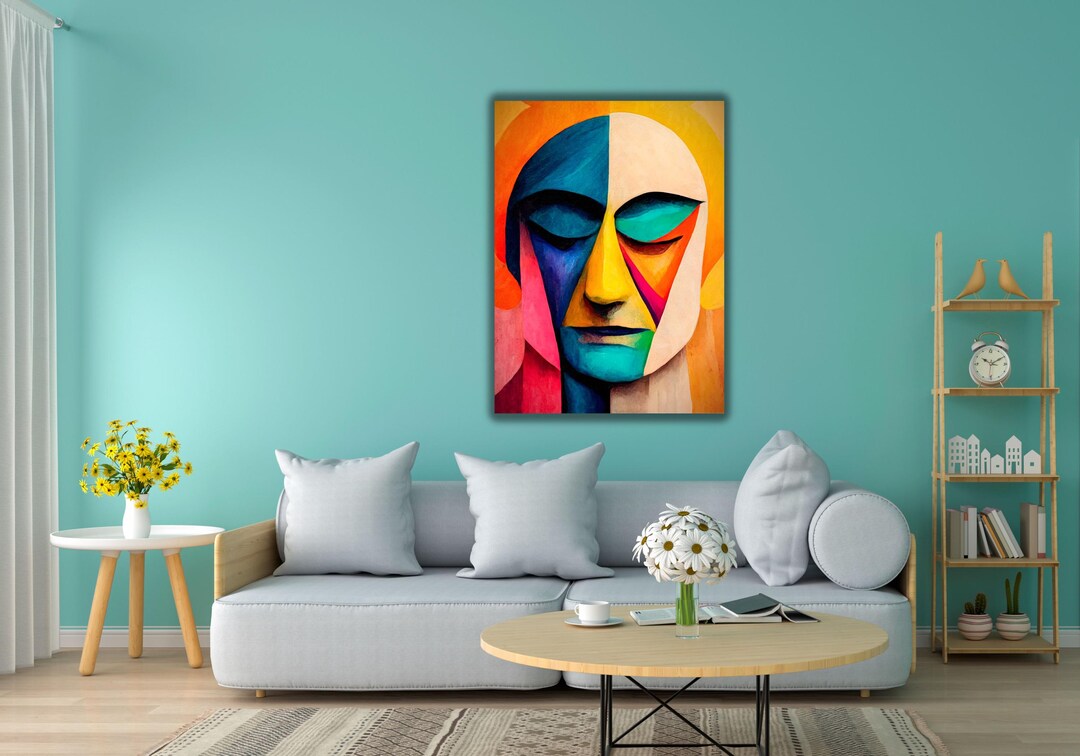 Pablo Picasso Abstract Face Wall Art Print,picasso II Art Design Canvas ...