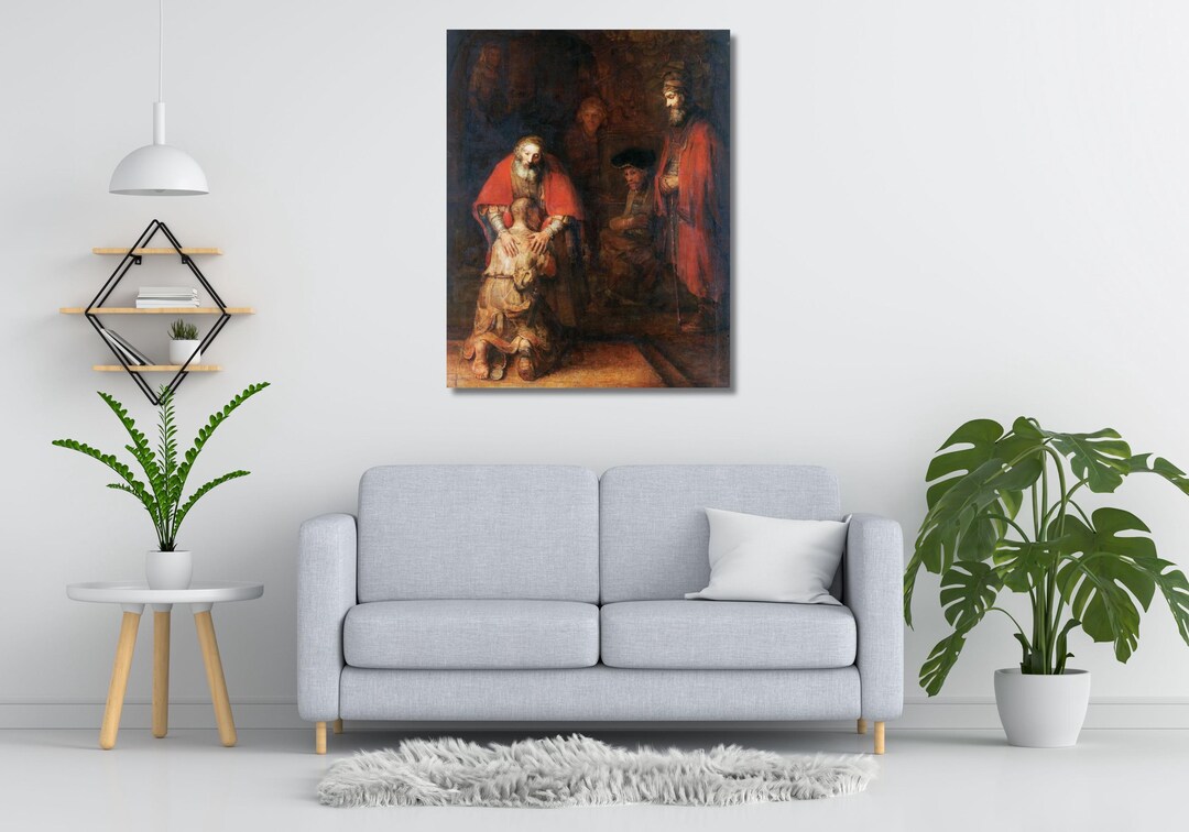 The Return of the Prodigal Son by Rembrandt Canvas Wall Decor, Modern ...