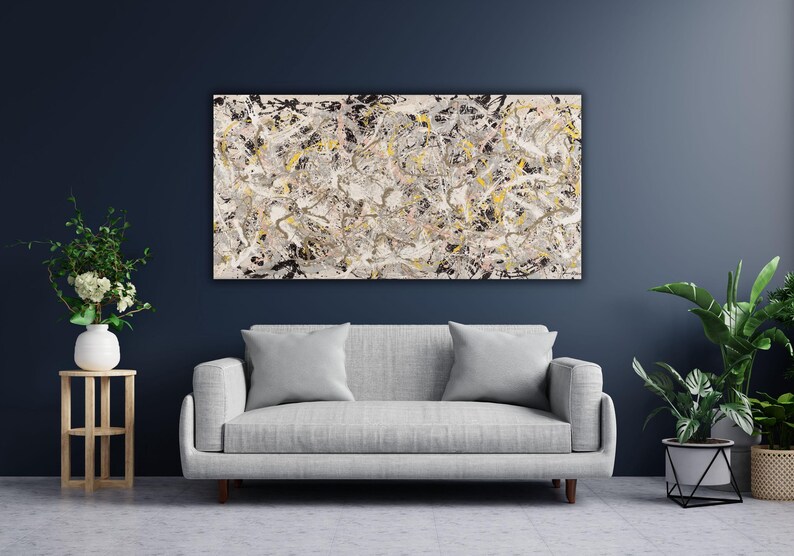 Jackson Pollock Number 27 1950 Canvas Wall Art Print,jackson Pollock ...