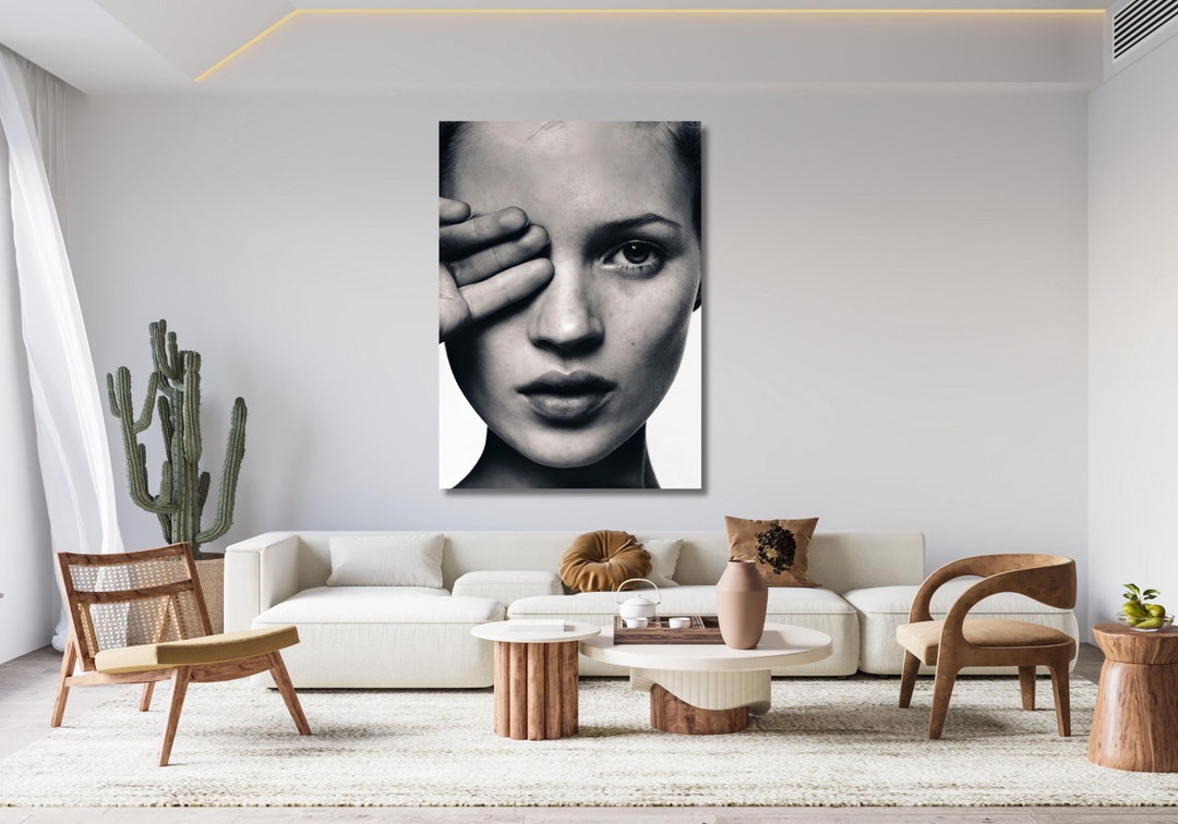 Kate Moss Poster Kate Moss Canvas Wall Art,fashion Print Life is Joke ...