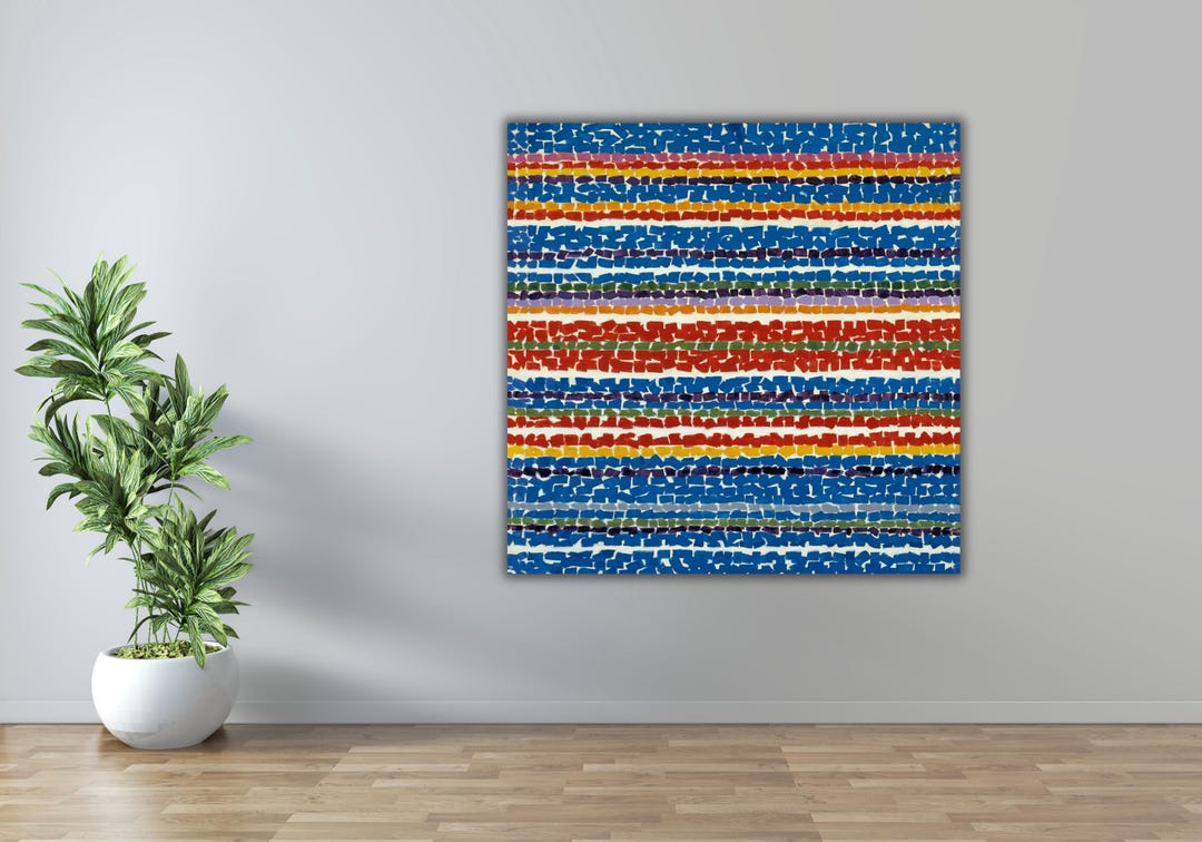 Alma Thomas Abstract Canvas Print, Colorful Nursery Art - Etsy