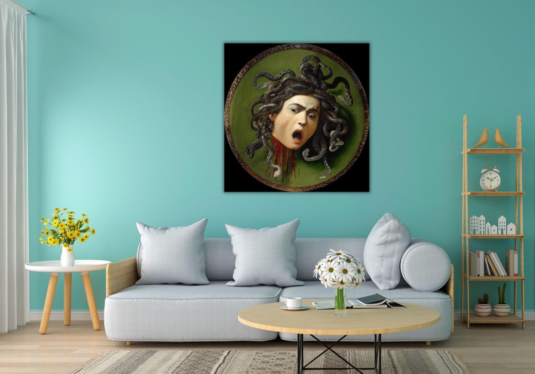 Caravaggio Depictions of Medusa Canvas Wall Art, Reproduction Poster ...