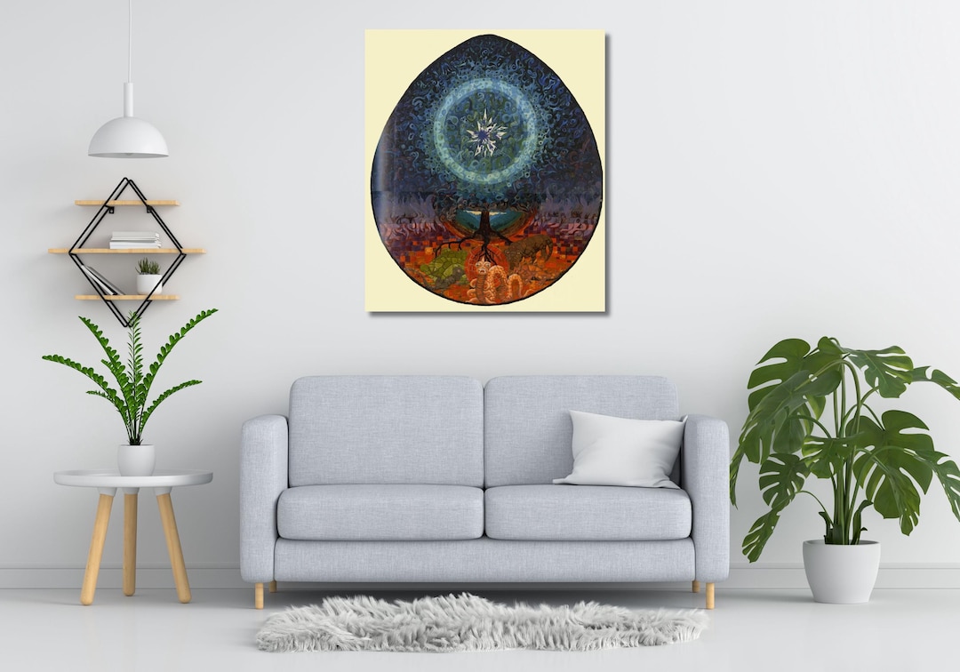 Carl Gustav Jung the Red Book the Tree of Life Canvas Print, Mandalas ...