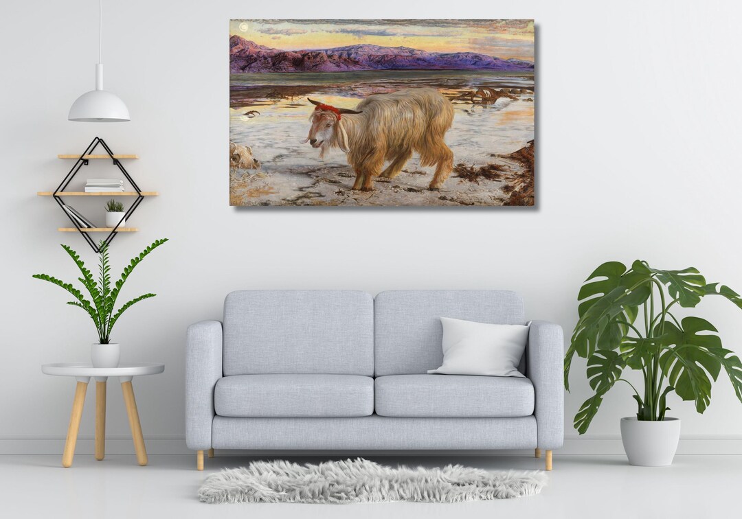 The Scapegoat Canvas Wall Art Print, William Holman Hunt Art Poster ...