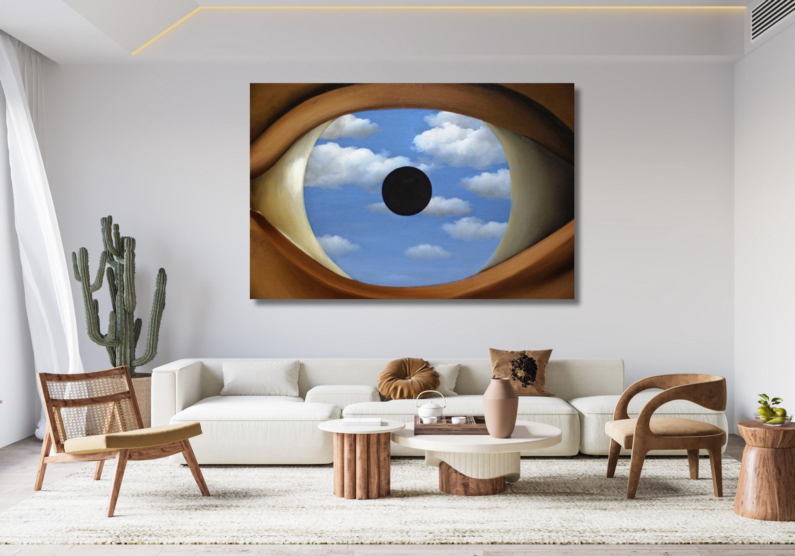 Rene Magritte Eye Canvas Wall Art, Rene Magritte Eye Poster, Rene ...