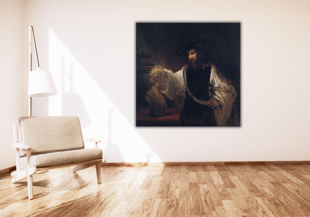 Rembrandt Aristotle With a Bust of Homer Canvas Poster Art,renaissance ...