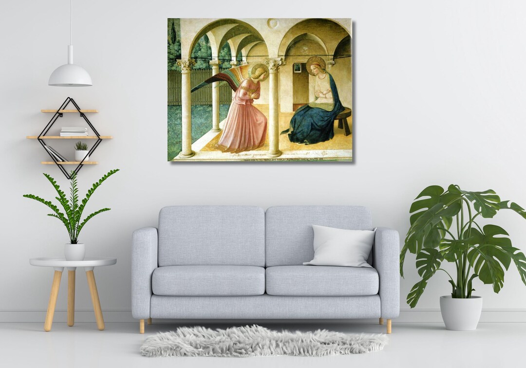 Fra Angelico Annunciation Canvas Wall Art Print: Religious Christian ...