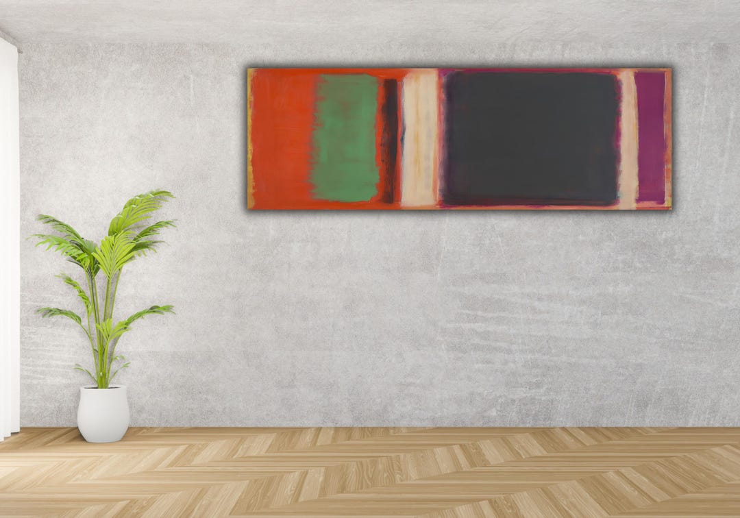 Colorful Panoramic Rothko Canvas Wall Art, Rothko Print Art, Abstract ...