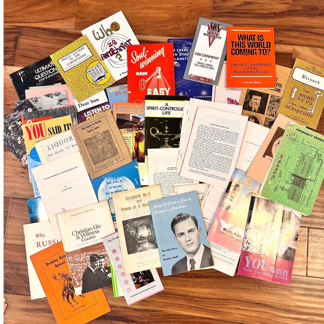 VTG Religious Ephemera Lot – Tracts, Pamphlets, Booklets, Theology ...