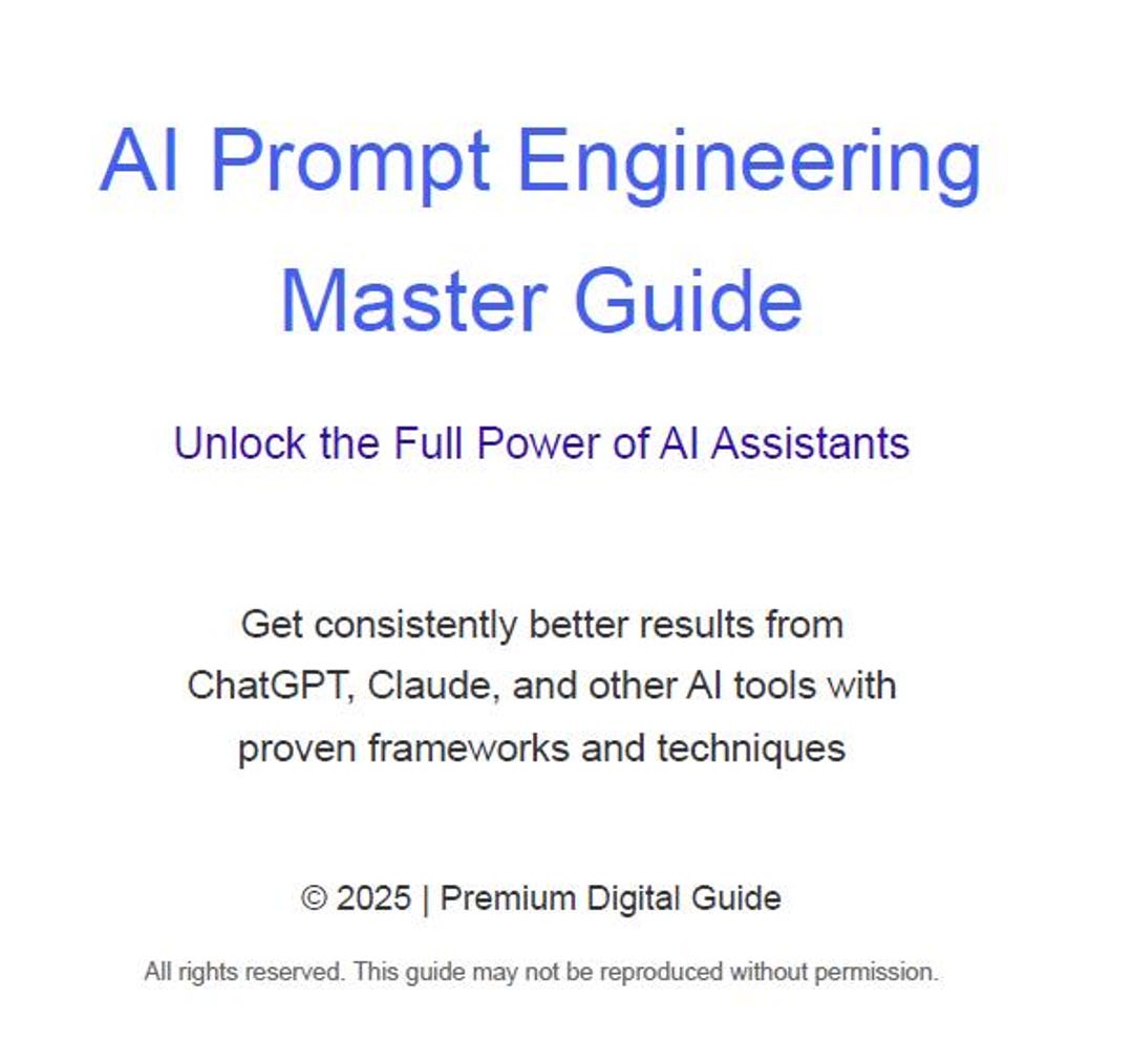 AI Prompt Engineering Master Guide | Chatgpt Prompt Templates | Claude ...