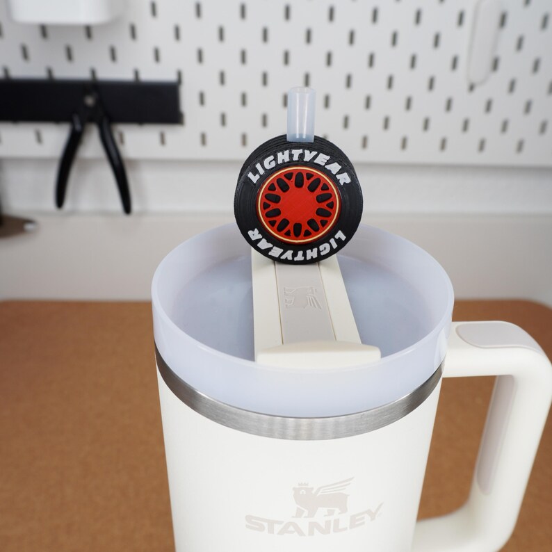 Lightning Mcqueen Tire Straw Topper | Disney Cars Tumbler Charm - Etsy