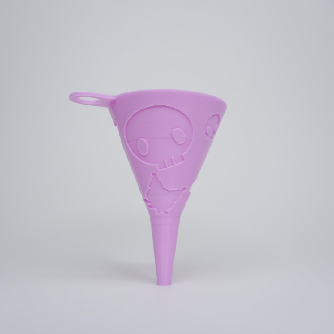 Kuromi Glitter Funnel, 3D Printed Kawaii Craft Tool, Sanrio Accessory ...