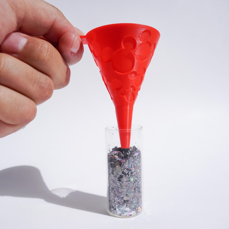 Mickey Mouse Glitter Funnel, 3D Printed Tumbler Craft Tool - Etsy