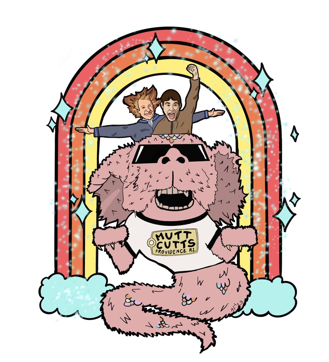 The Neverending Story Dumb and Dumber Falkor Unisex Cotton Ringer T ...