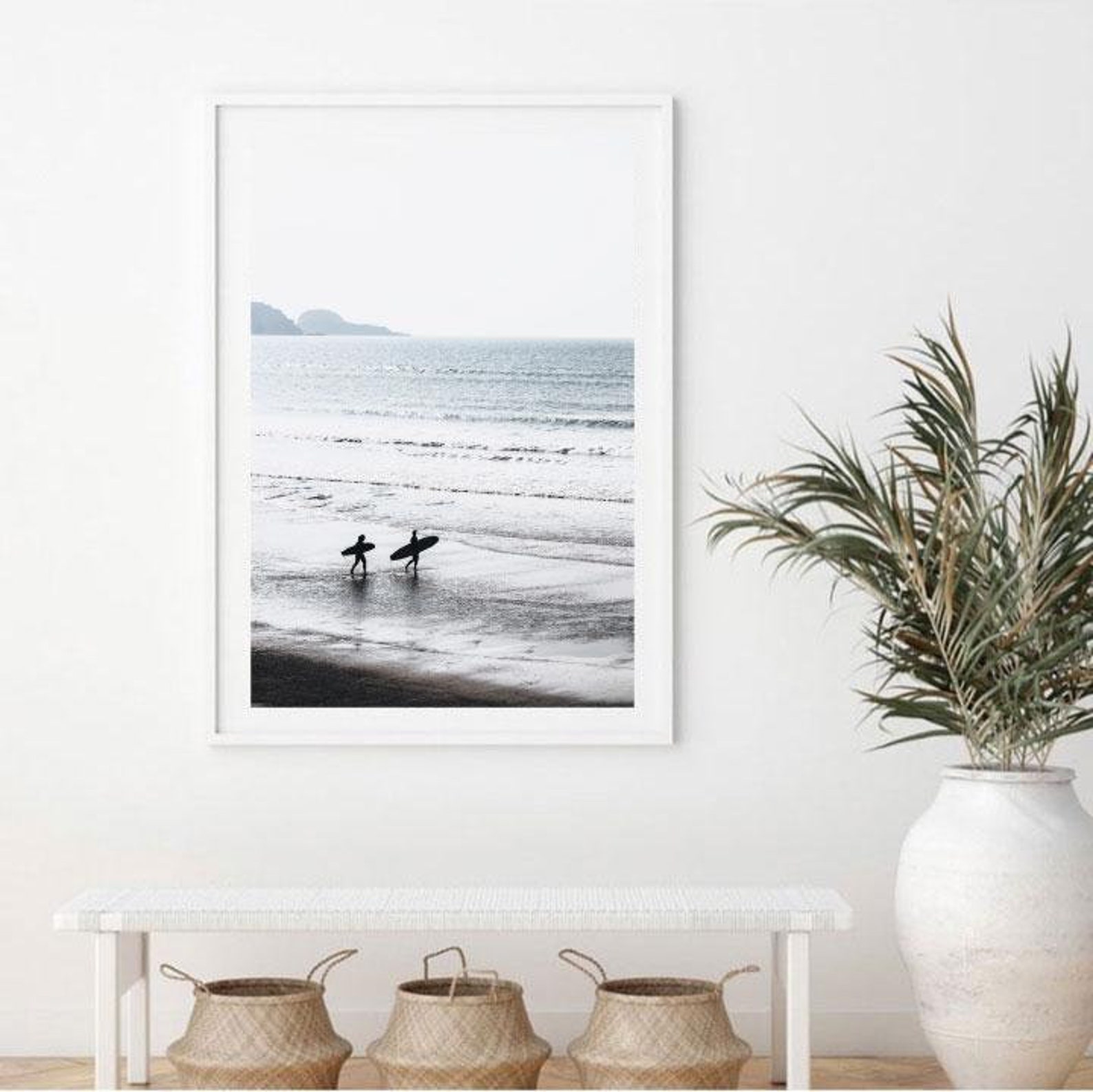Morning Surfers Print, Surfer Photo Print, Monocromathic Photo Print - Etsy