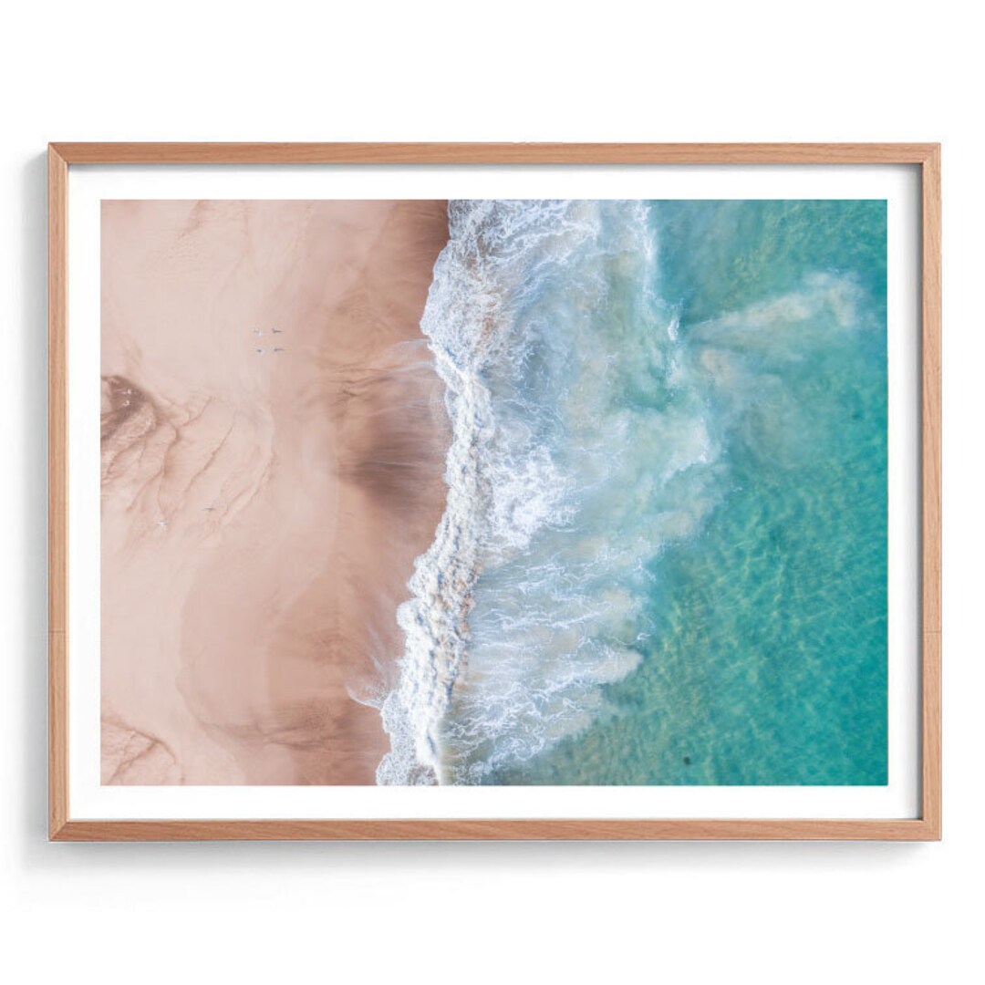 Aerial Beach Print, Beach Photography Print, Ocean Photography Print ...
